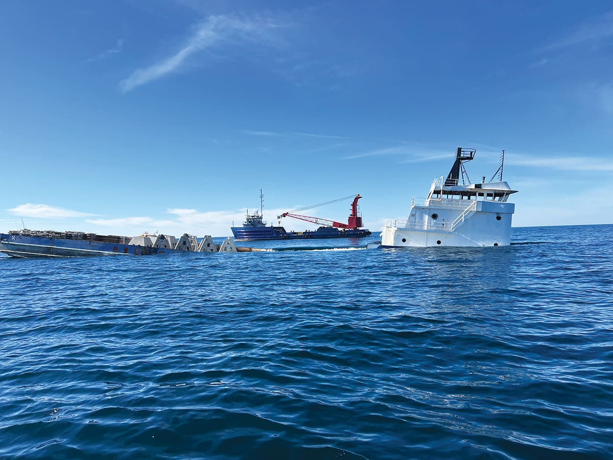 Large Research Vessel Deployed for Artificial Reef - Bay Life | News ...